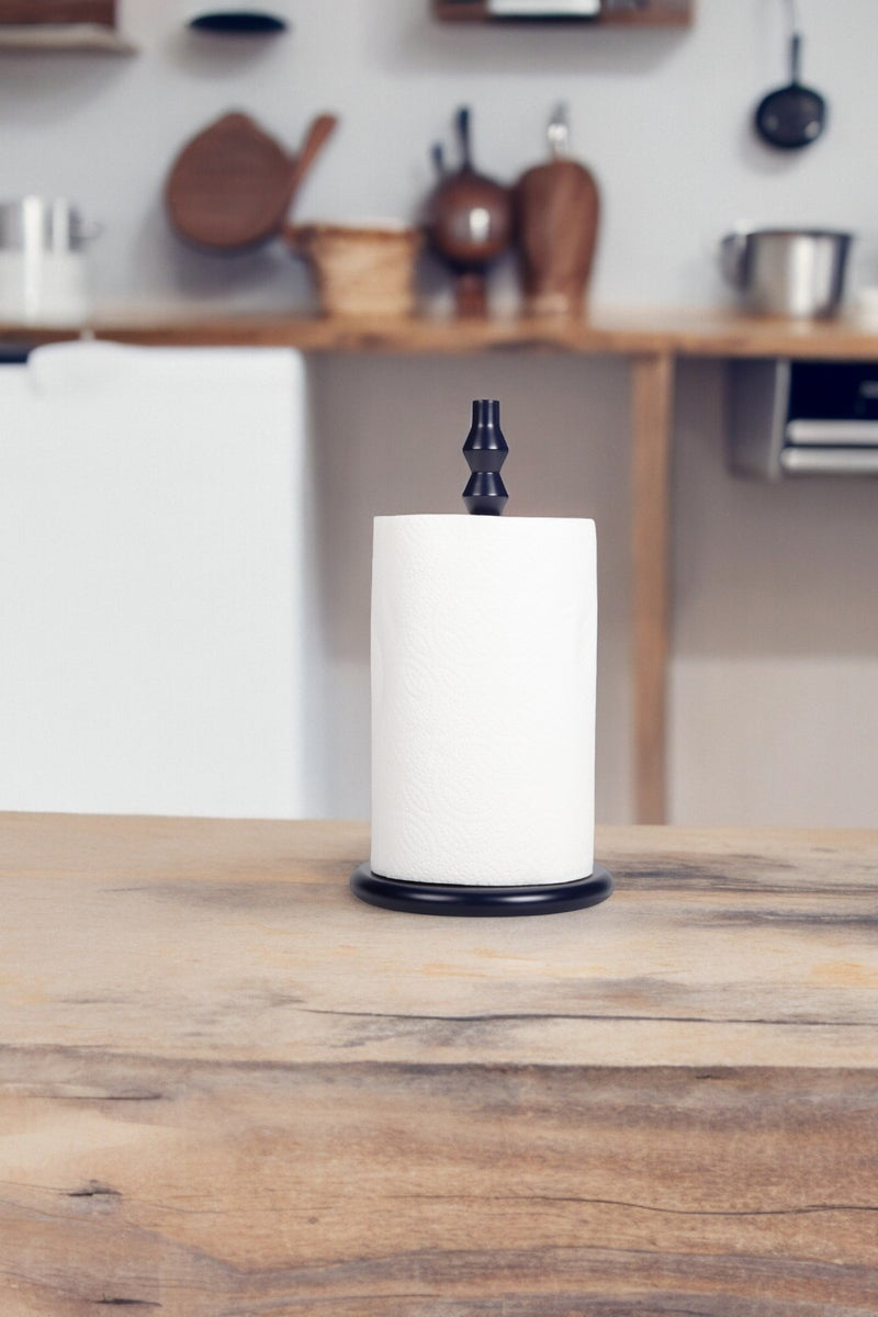 Wooden Kitchen Roll Holder in Midnight Blue – Designed in Colour
